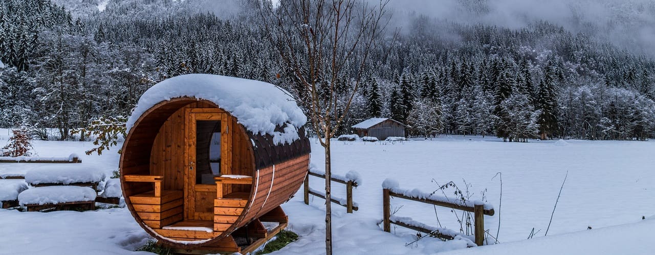 Using your sauna in the snow (or cold weather!) | The Hot Tub and Swim ...