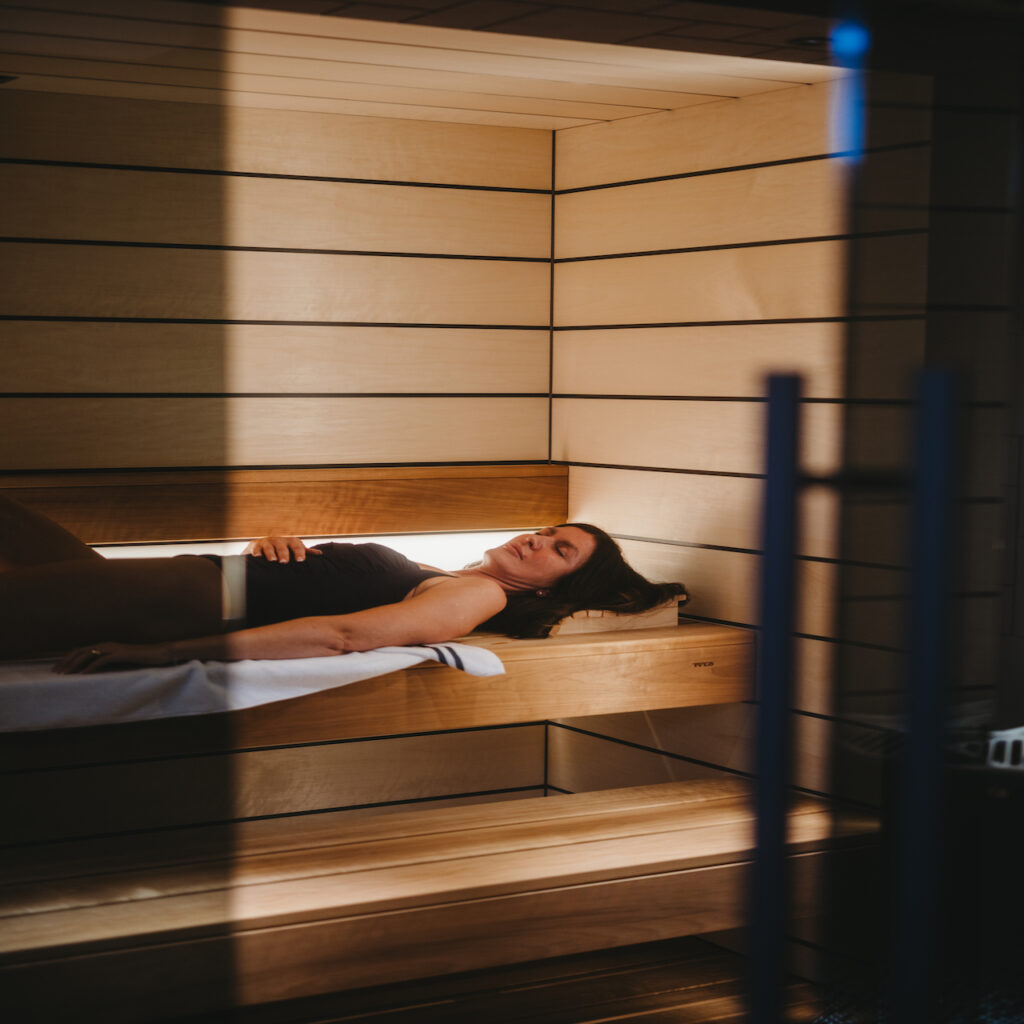 Tylo Reflection Glass Corner Wide Sauna Large | Sauna & Steam | The Hot ...